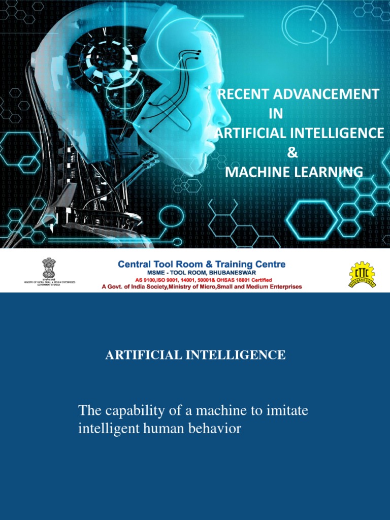 Recent Advancement IN Artificial Intelligence & Machine Learning | PDF ...
