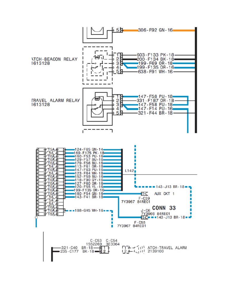 Cat Exc. 336 D Travel Alarm Circuit | PDF