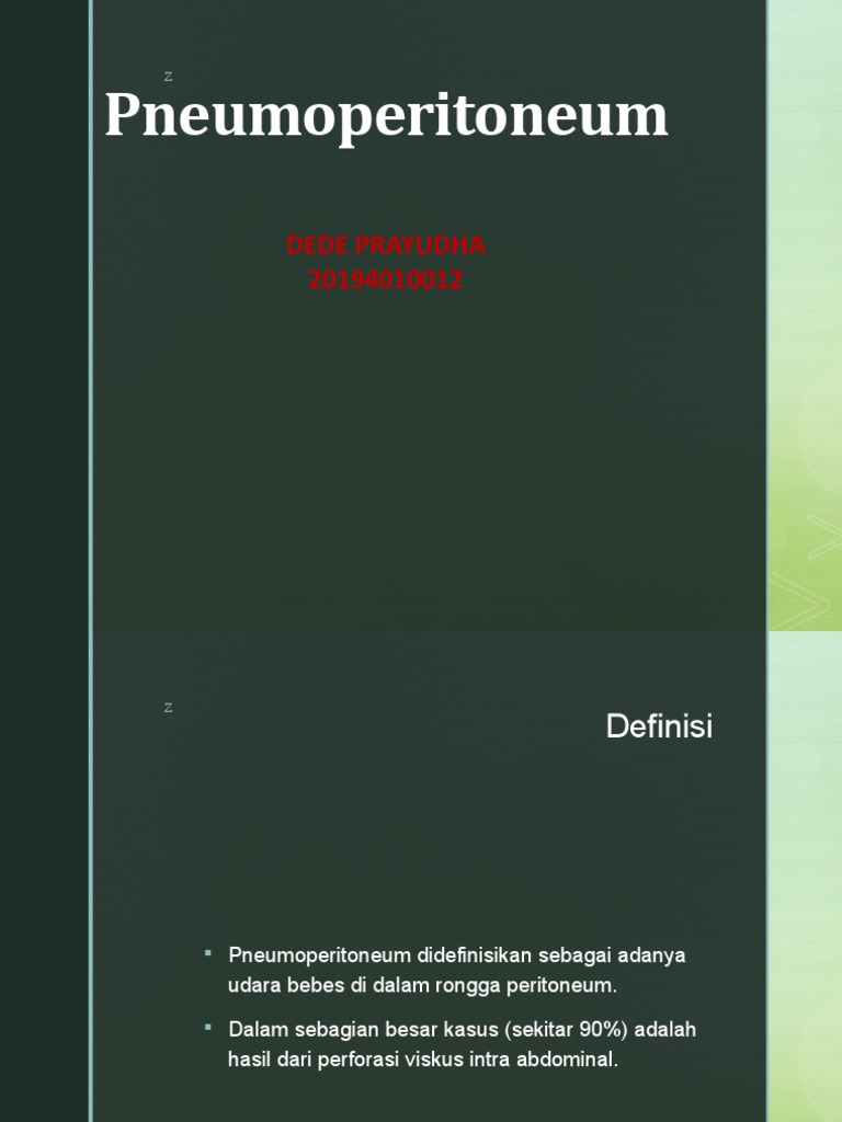 Pneumoperitoneum | PDF