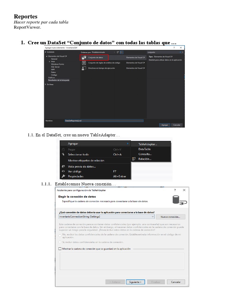 Reportes en C# Con Crystal Report | PDF
