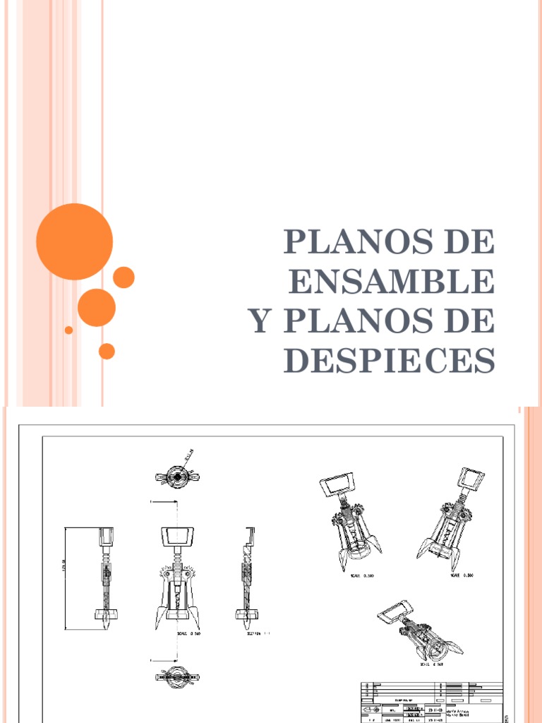 Planos de Ensamble y Despiece | PDF