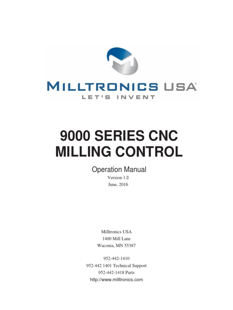 9000CNC Mill Programming Manual V1.0 PDF | PDF | Subroutine | Numerical ...