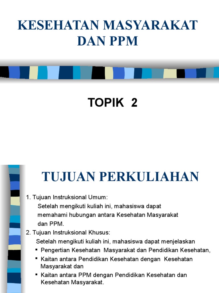 Topik 2 Konsep Kesmas Dan PPM | PDF
