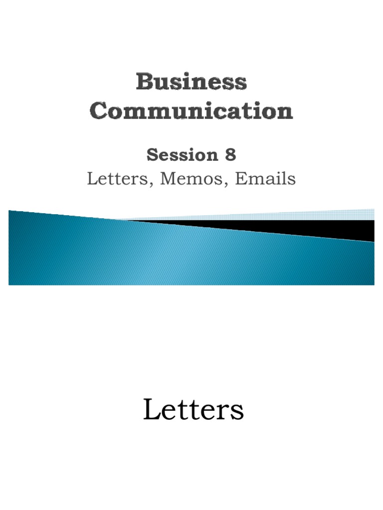 Business Communication Letters Memos Emaols | PDF | Memorandum ...