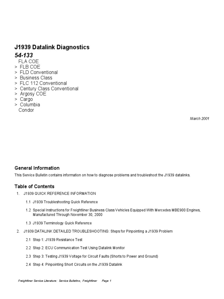 J1939 Datalink Diagnostics | PDF | Electrical Connector | Resistor