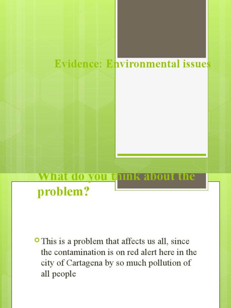 Evidence Environmental Issues | PDF