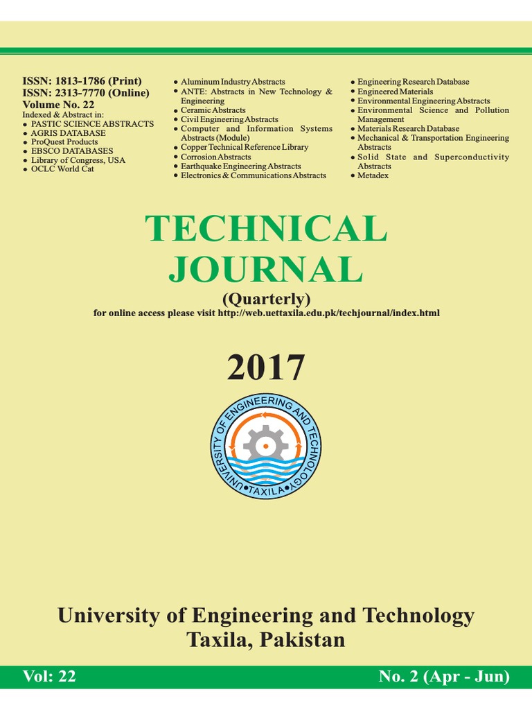 Technical Journal Vol 22 No 2 PDF | PDF | Sustainable Transport ...