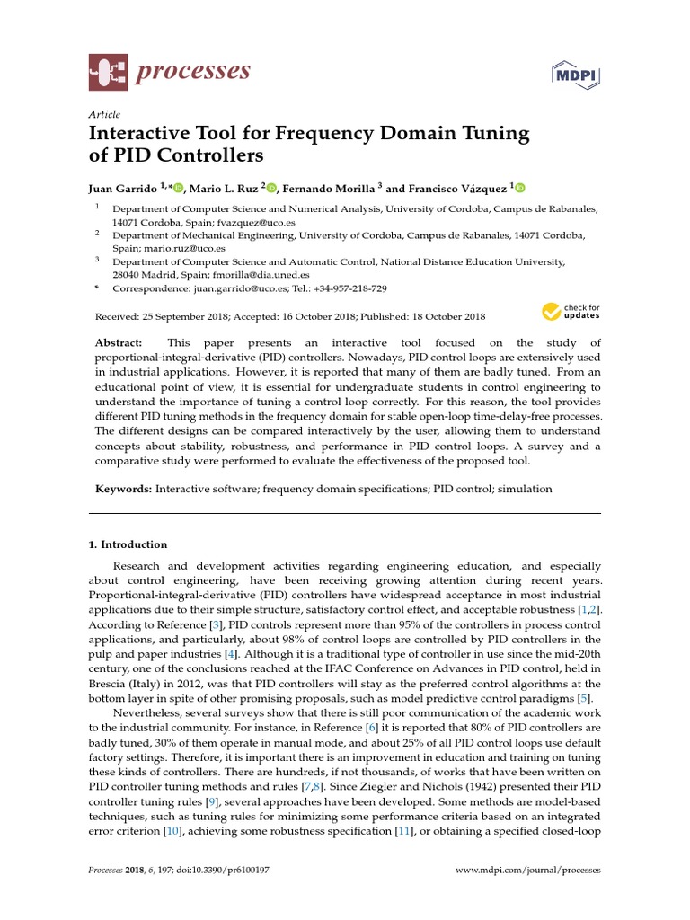 Interactive Tool For Frequency Domain Tuning of PI PDF | PDF | Control ...