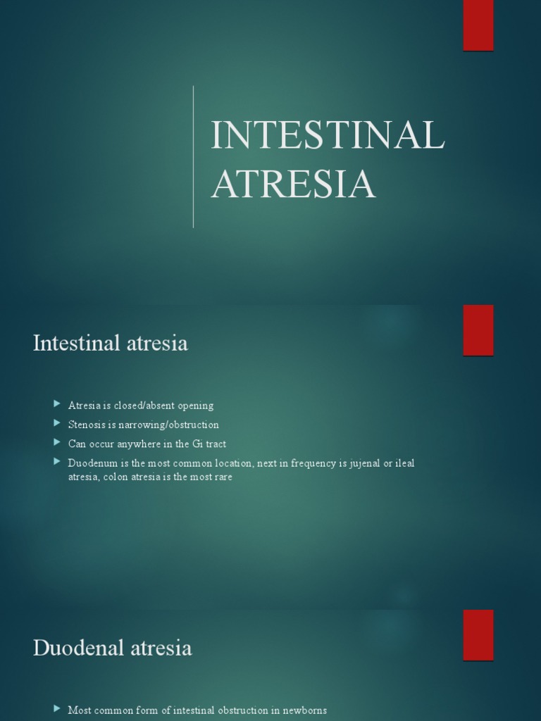 Intestinal Atresia | PDF | Digestive System | Gastroenterology