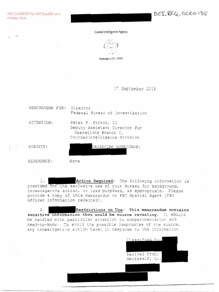 Enclosure 2 (Dcia Memo, 09-07-16) - U | PDF | Politics Of The United ...