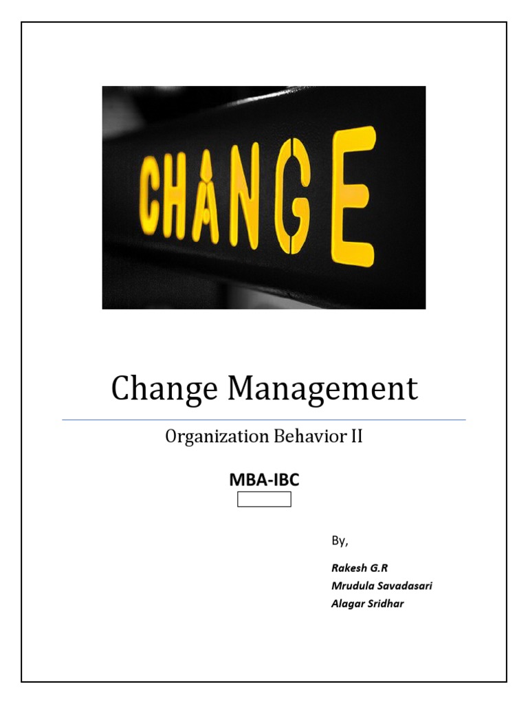 Change Management v3 | PDF | Risk | Reason