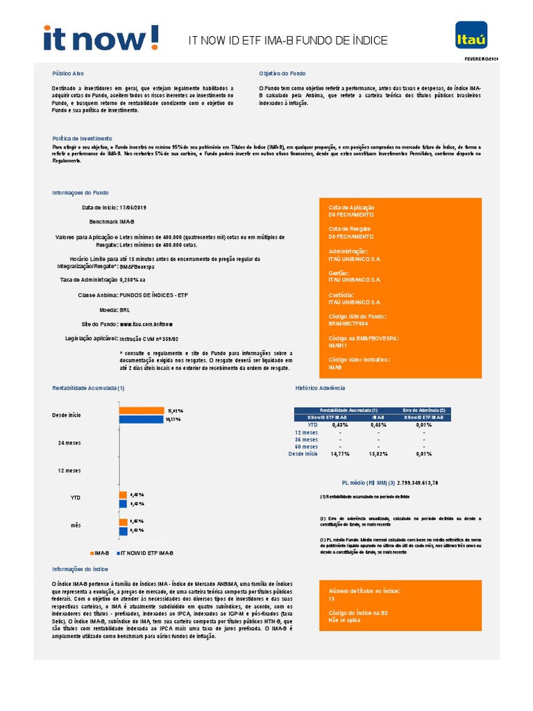 Lamina Do Fundo IMAB | PDF | Câmbio de fundo comercial | Investimentos