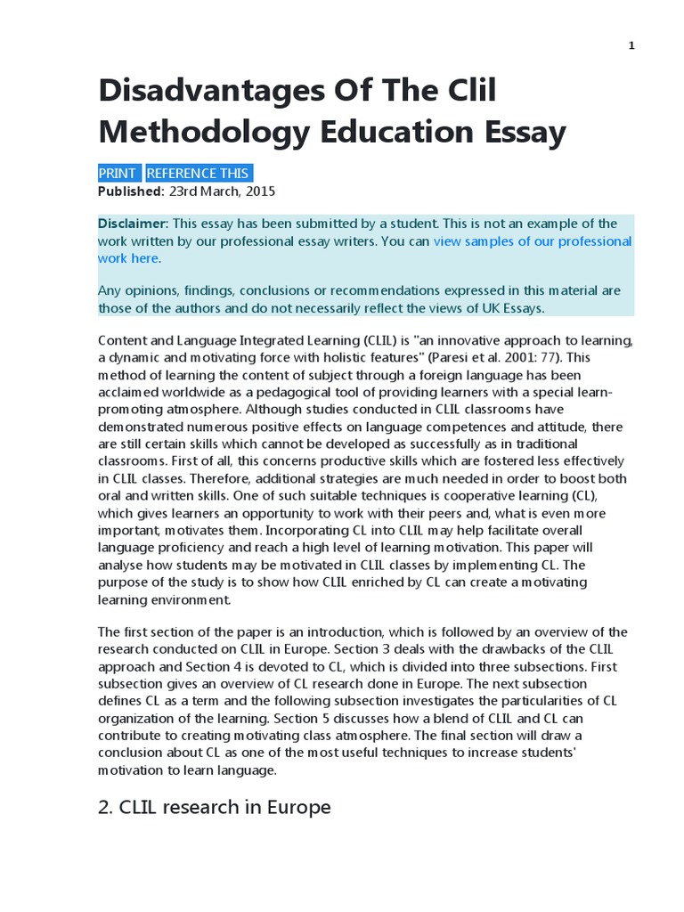 CLIL Motivation With Cooperative Learning | PDF | Foreign Language | Learning