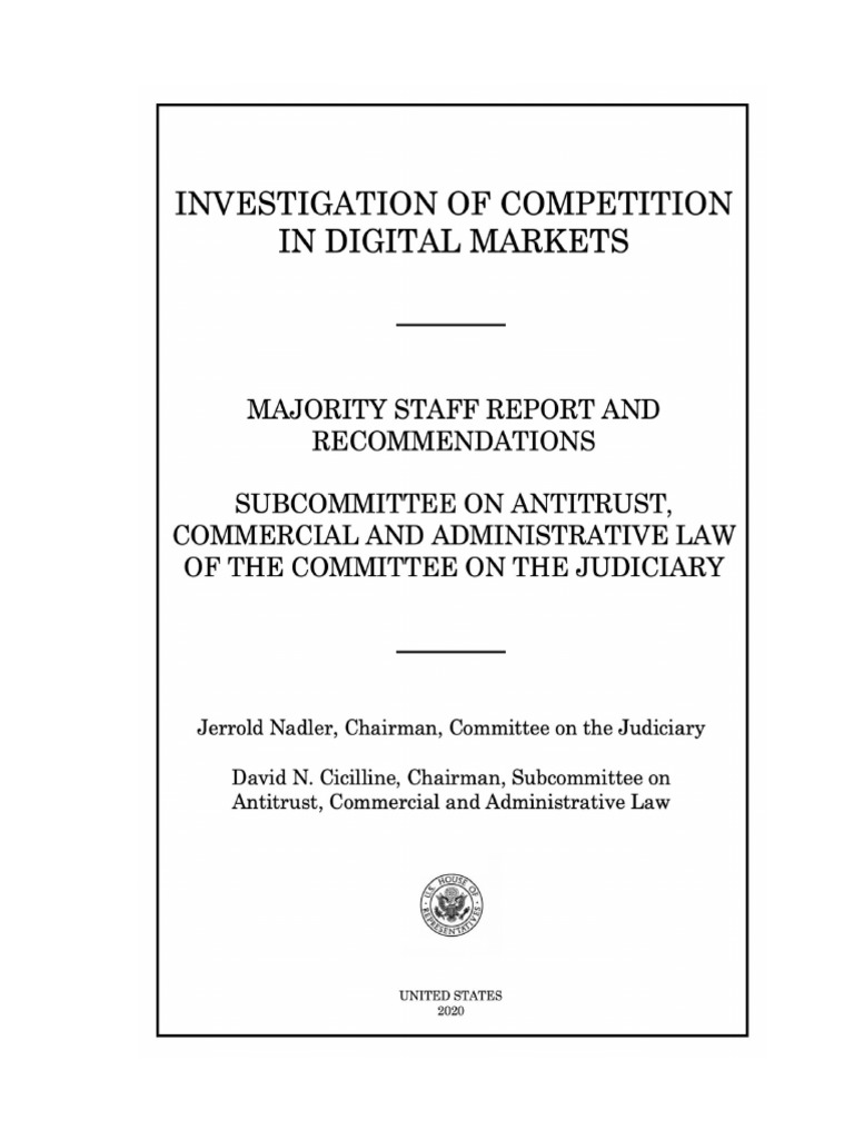 Investigation of Competition in Digital Markets Majority Staff Report ...