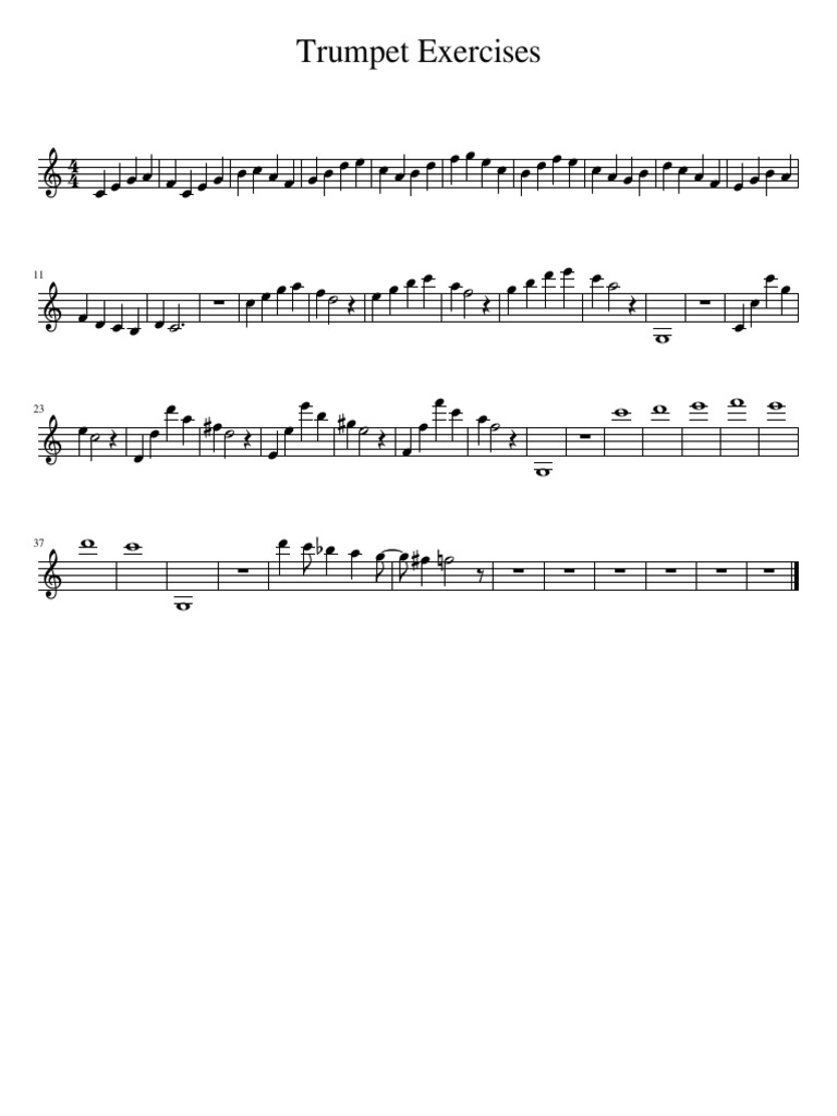 Trumpet Exercises | PDF