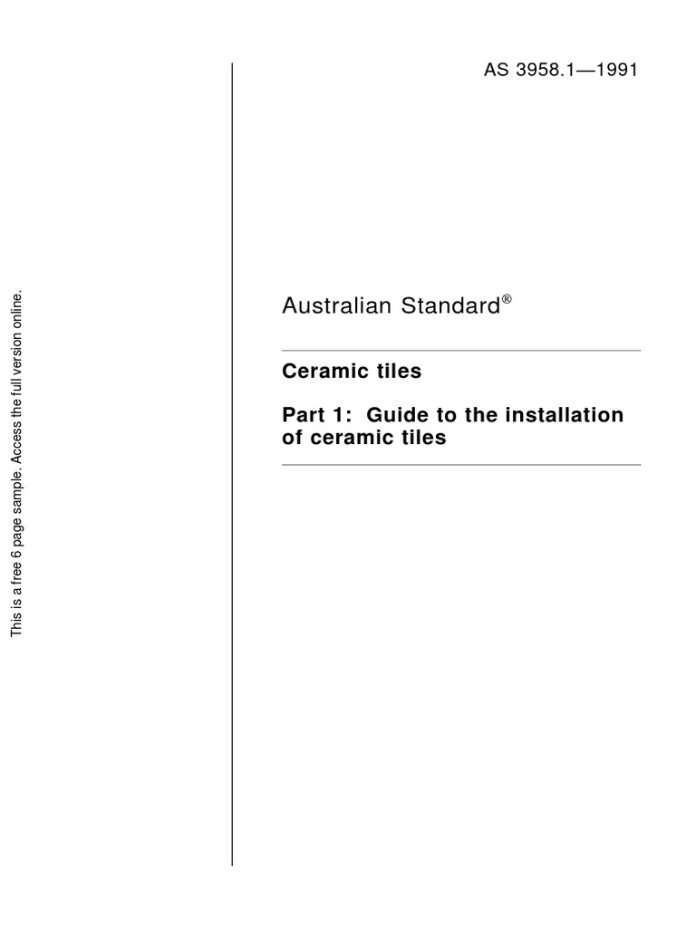 A358.1. Guía para Colocación de Cerámicos | PDF | Royalty Payment | Flooring