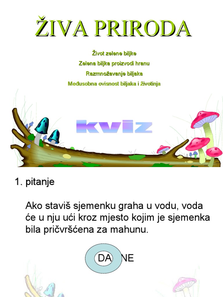 PP Ziva Priroda - Kviz Kaja | PDF