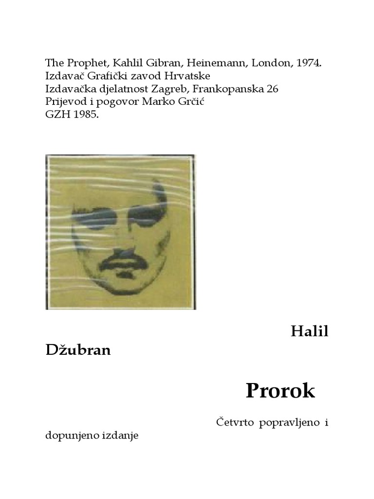 HALIL DžUBRAN, PROROK - RCD | PDF