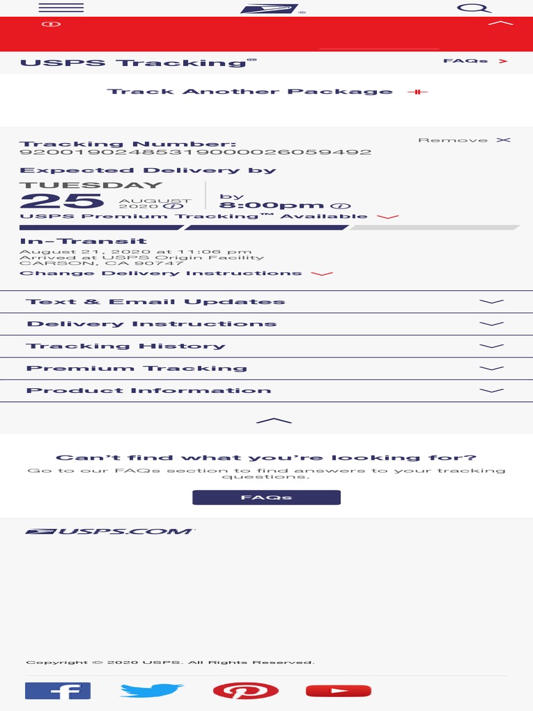 USPS Tracking® Results | Download Free PDF | United States Postal ...