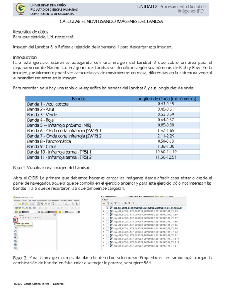 4 - Calculo de NDVI | PDF | Color | Naturaleza