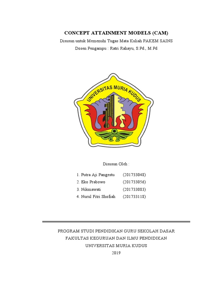 Makalah CONCEPT ATTAINMENT MODELS | PDF
