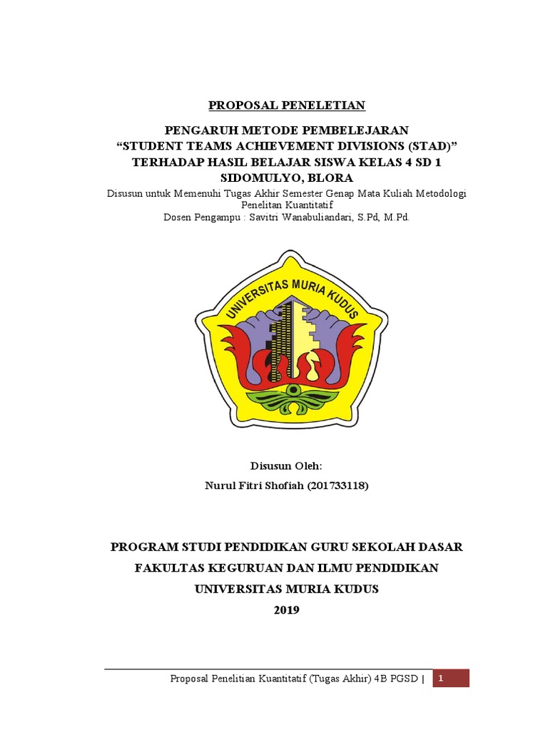 Proposal Penelitian Kuantitatif | PDF