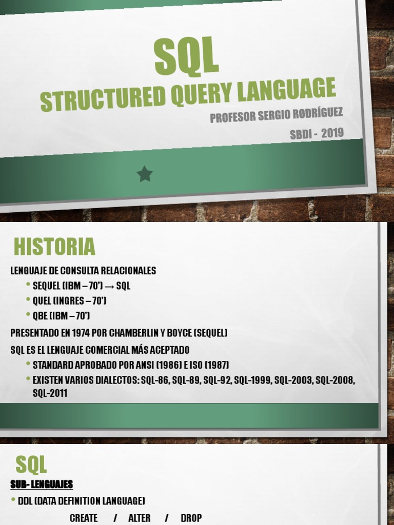 Introducción A Sentencias SQL. | PDF | SQL | Ingeniería de software