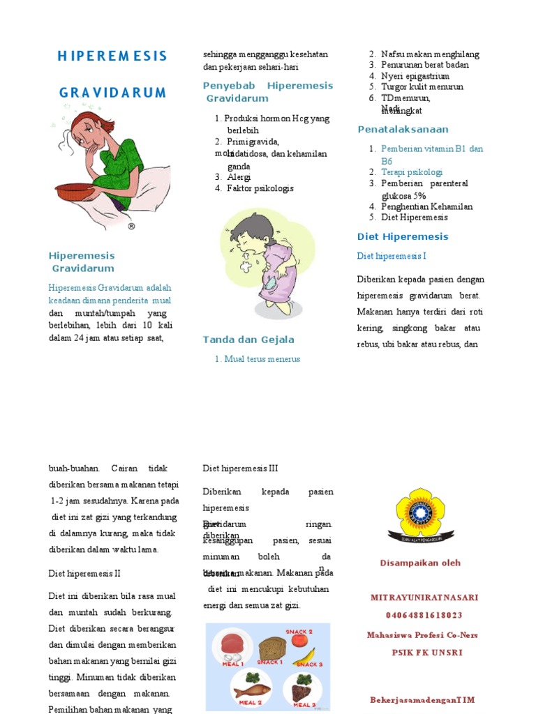 Leaflet Hiperemesis Gravidarum | PDF