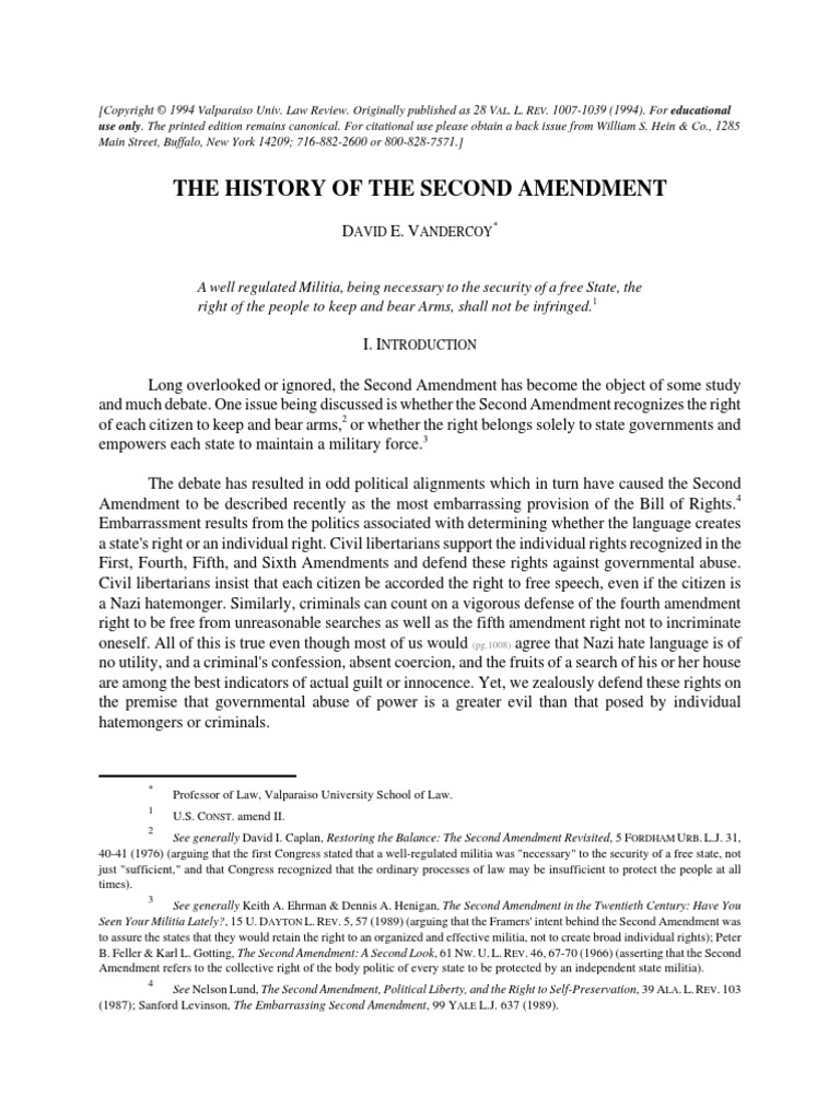 2nd Amendment 02 PDF | PDF | Second Amendment To The United States ...