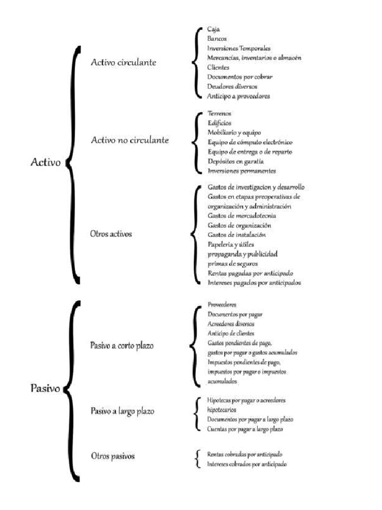 Principales Cuentas de Activo y Pasivo | PDF