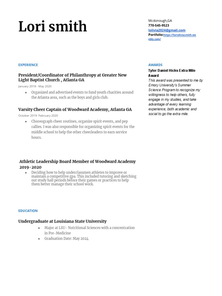 Resume PDF | PDF | Cheerleading | Learning