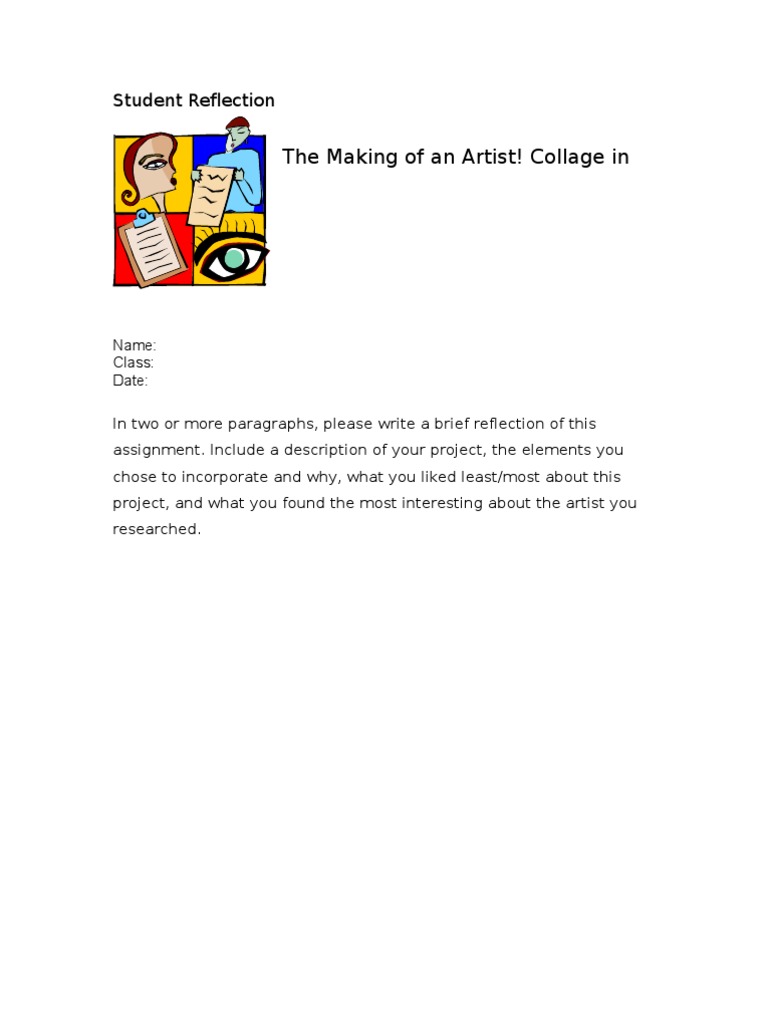 Salma StudentReflection | PDF | Art | Career & Growth