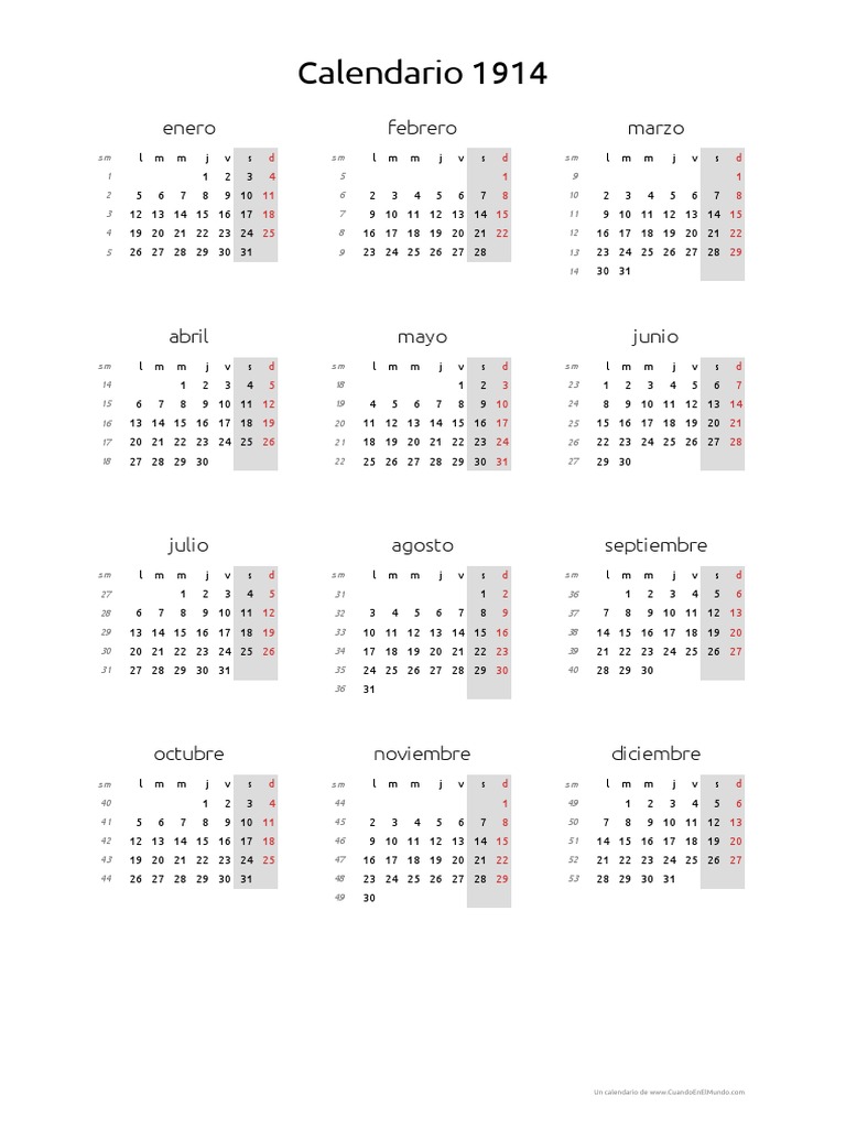 Calendario 1914 | PDF | Violencia | Agitación