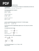 Angle Relationships Worksheet | PDF