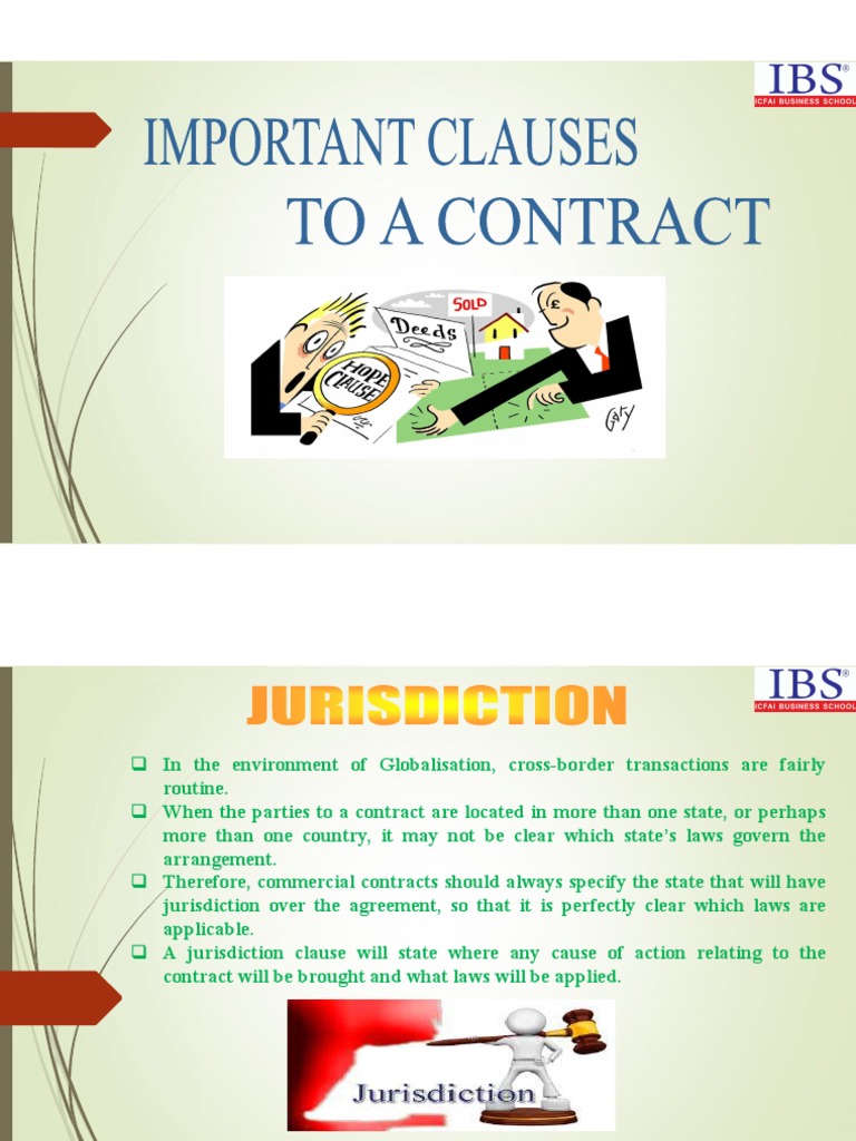 Key Clauses in Commercial Contracts | PDF | Breach Of Contract | Damages