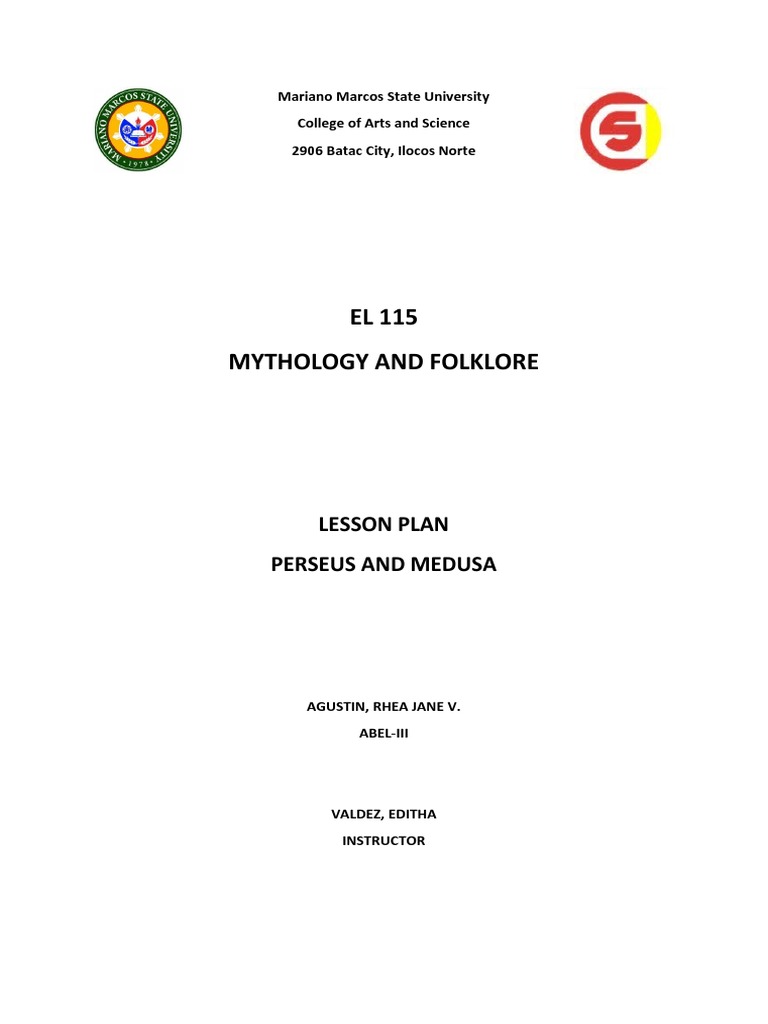 Perseus and Medusa: Lesson Plan Overview | PDF | Greek Mythology ...