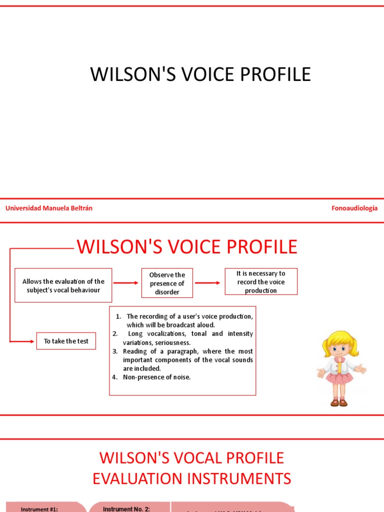 Perfil Vocal de Wilson | PDF | Human Voice | Sound Production