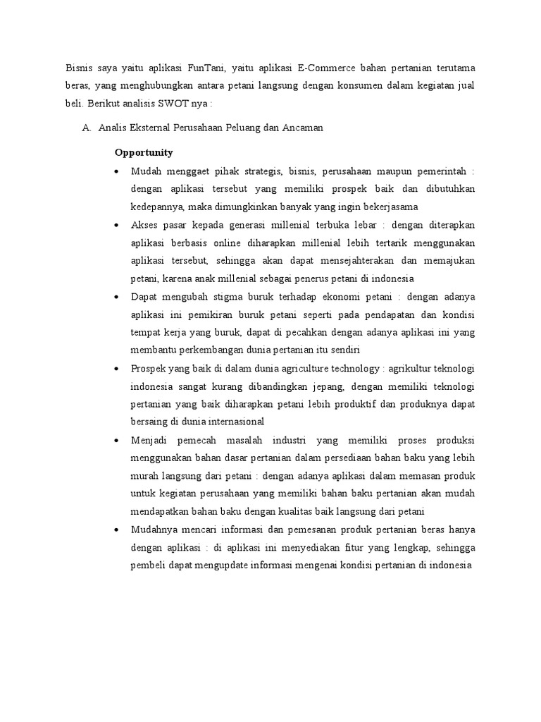 Matriks EFE Dan IFE - Manajemen Stratejik - 18311472 | PDF