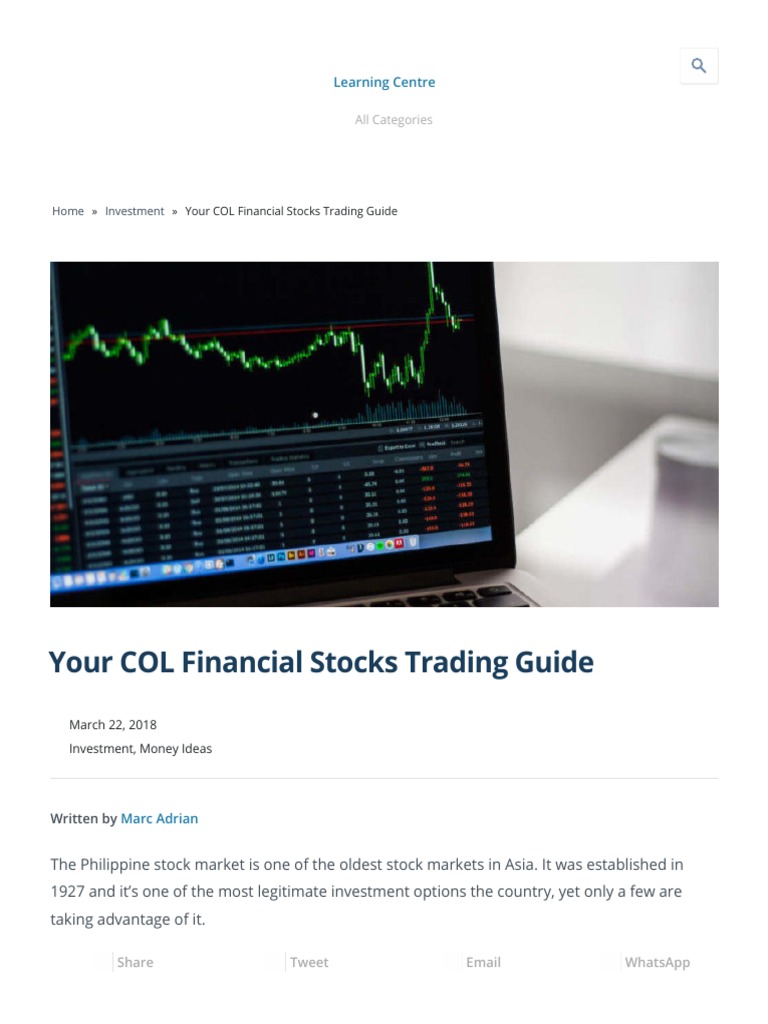 In-Depth, Step-by-Step Guide To Online Trading With COL Financial | PDF ...