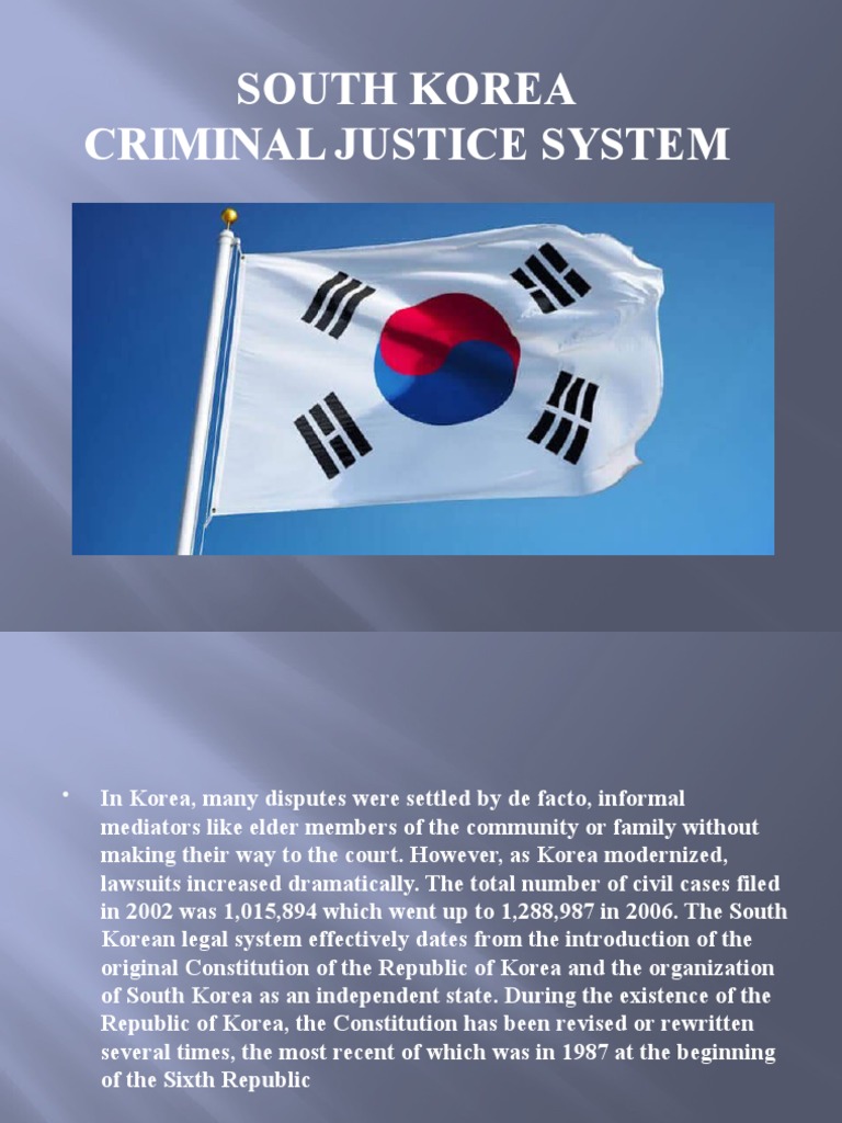 South Korea Criminal Justice System | PDF | Court System Of Canada ...