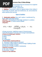 Control & Coordination Notes | PDF | Nervous System | Brain
