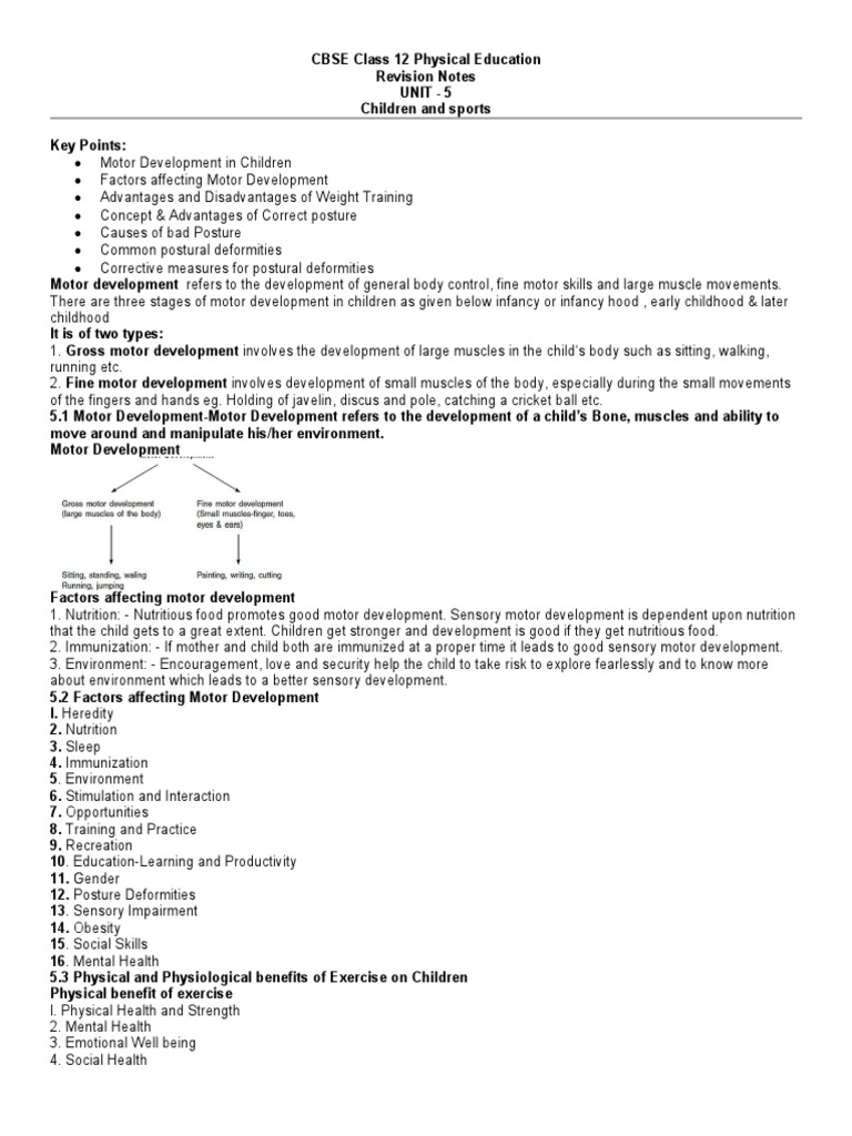 CBSE Class 12 Physical Education | PDF | Weight Training | Heart Rate