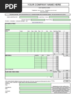 Daywork Sheet Template 1 | PDF