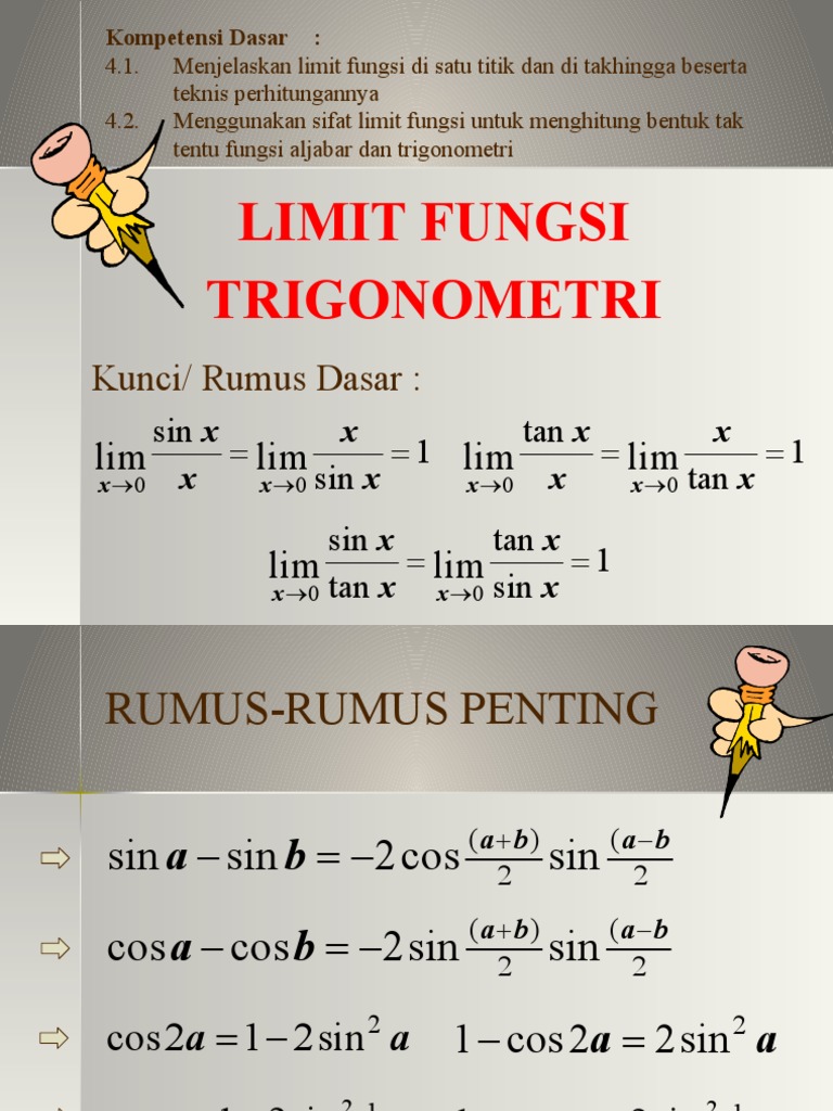 Limit Fungsi Trigonometri: Lim Lim Lim Lim Lim Lim | PDF
