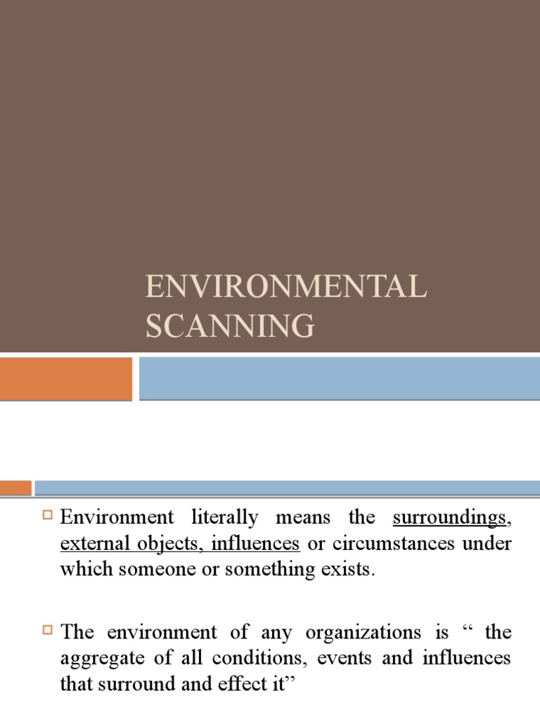Environmental Scanning | PDF | Economics | Business