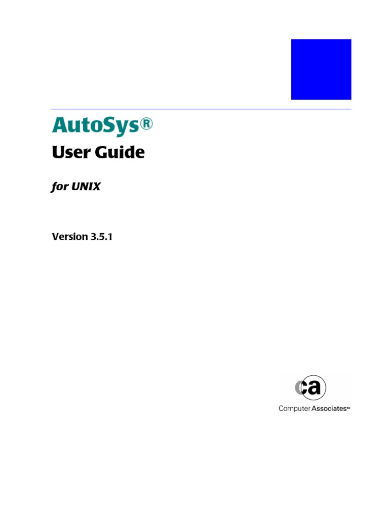 Autosys User Guide | PDF | Superuser | Copyright
