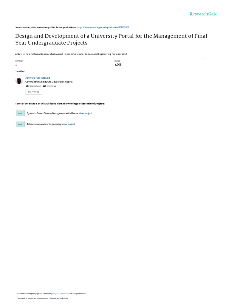 Portalfor Final Year Project | PDF | Microsoft Sql Server | Active Server Pages