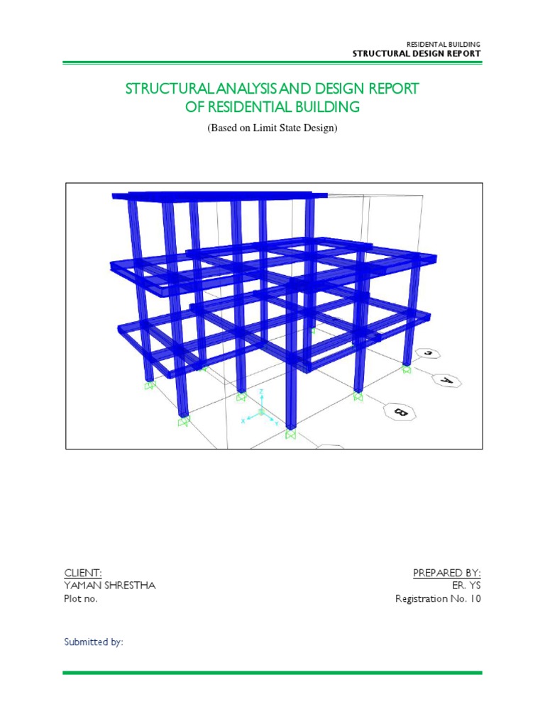 Structural Design Report PDF | PDF | Reinforced Concrete | Bending
