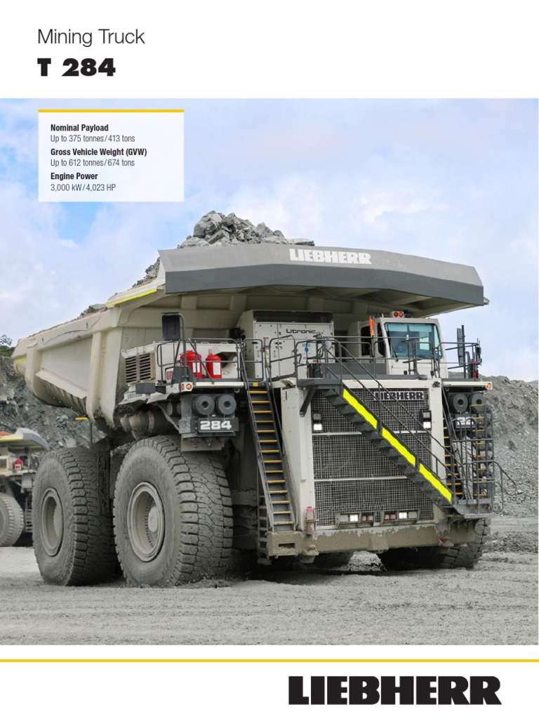 Liebherr T284 | PDF | Truck | Horsepower