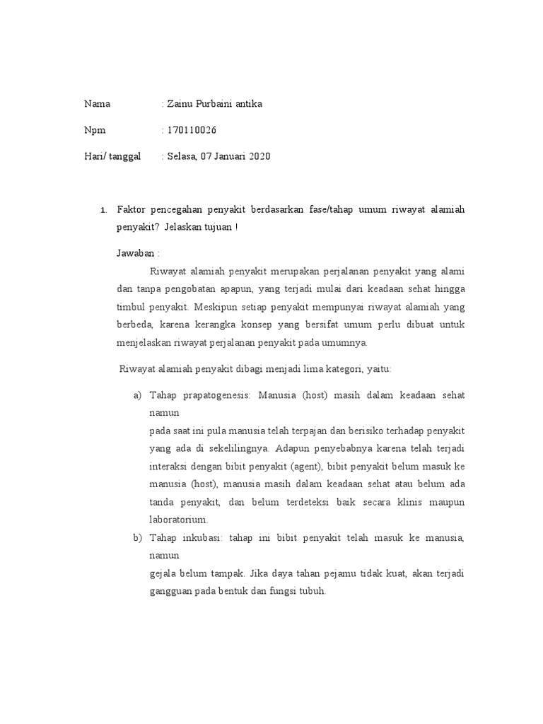 UAS EPM (Zainu Purbaini Antika) | PDF | Pengembangan Diri | Kesehatan Holistik